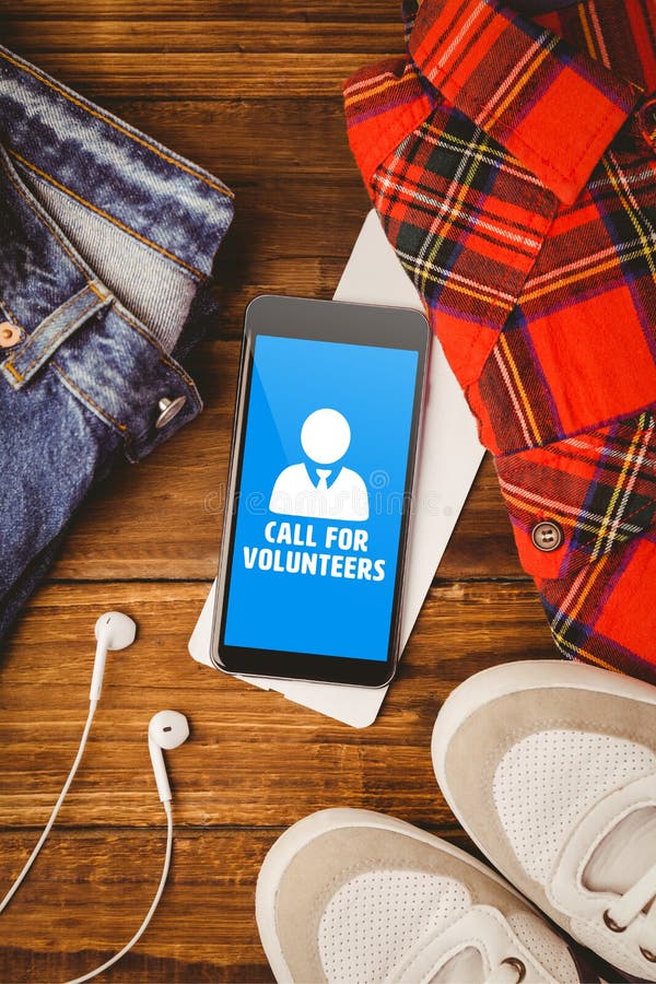 Composite Image of Call for Volunteers Stock Illustration ...