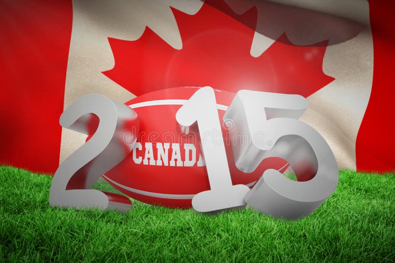 Composite Image of Canada Rugby 2015 Message Stock Illustration ...