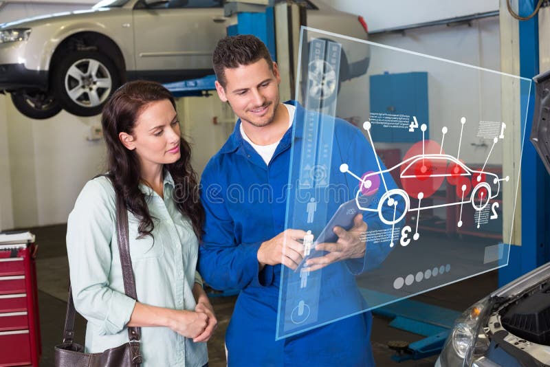Composite Image of Car Interface Stock Photo - Image of happy ...