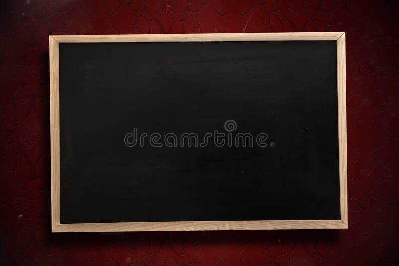 Composite Image of Chalkboard with Wooden Frame Stock Illustration ...