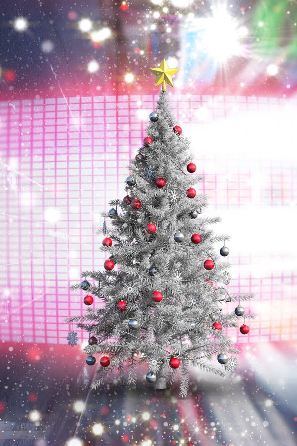 Composite Image of Christmas Tree Stock Illustration - Illustration of ...