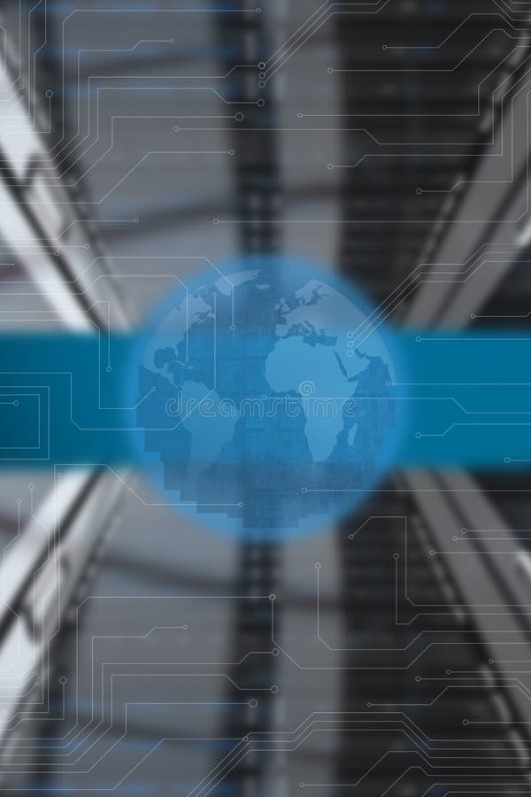 Composite Image of Circuit Board Earth Stock Illustration ...