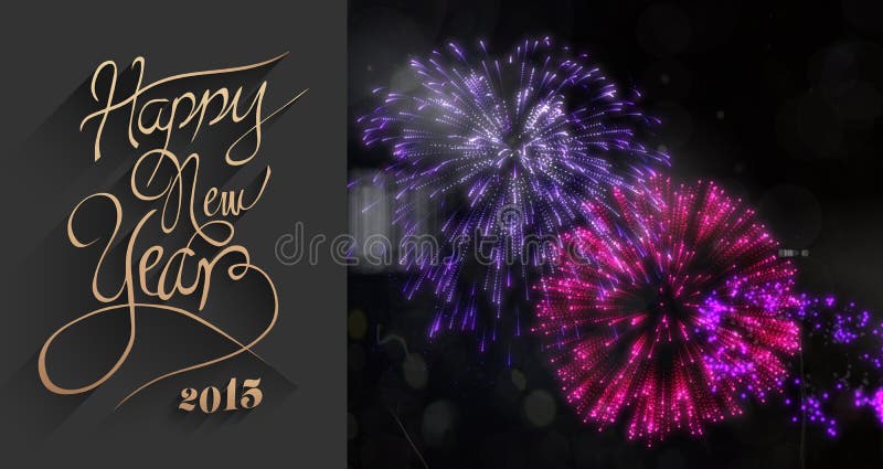 Composite Image of Classy New Year Greeting Stock Illustration ...