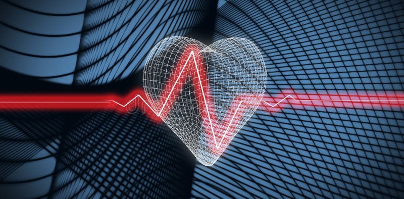 Composite Image of Close Up OfÂ 3d Heart Shape Stock Illustration ...