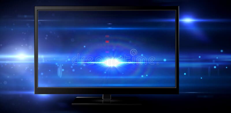 Composite Image of Close-up of Blank Computer Monitor Stock ...