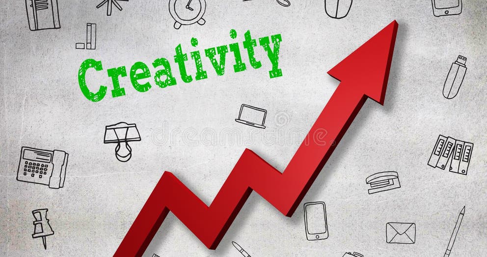 Composite Image of Close Up of Creativity Text Stock Illustration ...