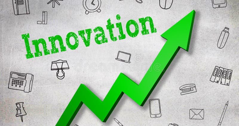 Composite Image of Close Up of Innovation Text Stock Illustration ...