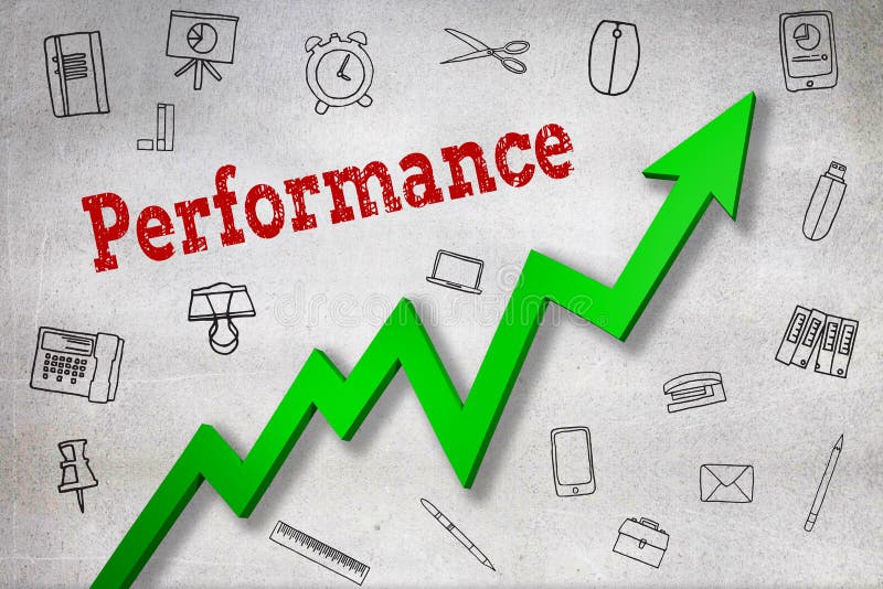 Composite Image of Close Up of Performance Text Stock Illustration ...