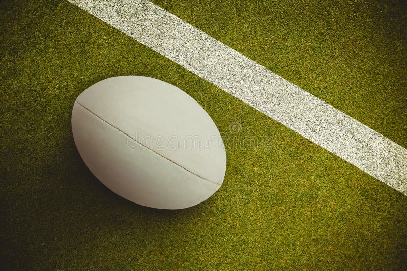 Composite Image of Close-up of Rugby Ball Stock Image - Image of ...