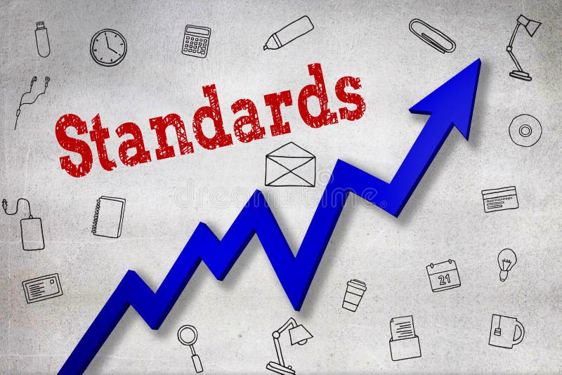 Composite Image of Close Up of Standards Text Stock Illustration ...