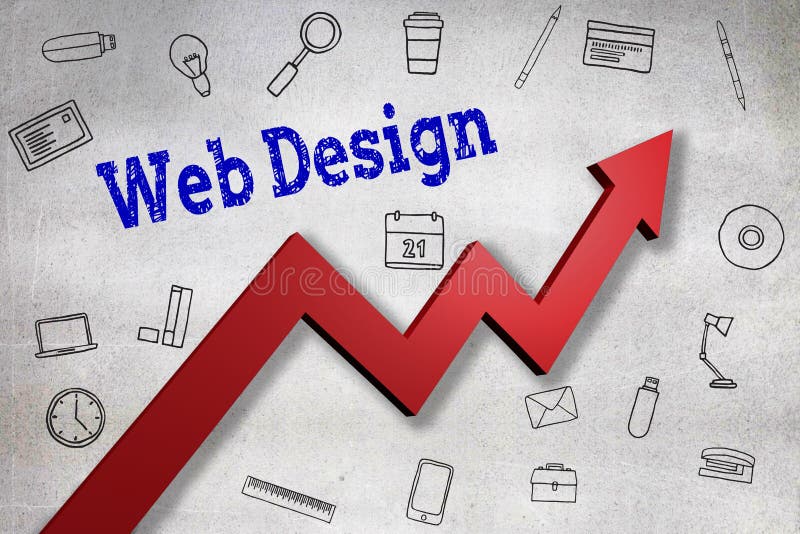 Composite Image of Close Up of Web Design Text Stock Illustration ...