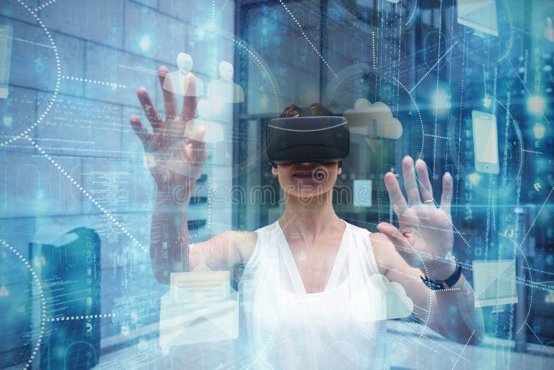 Composite Image of Cloud Computing and Icons Stock Image - Image of ...