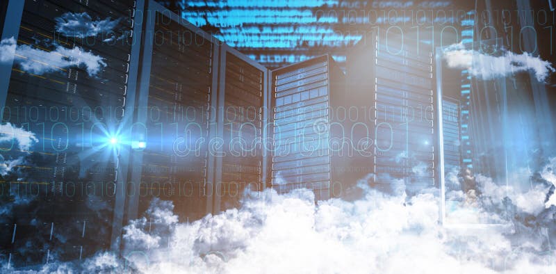 Composite image of clouds stock illustration. Illustration of hallway ...