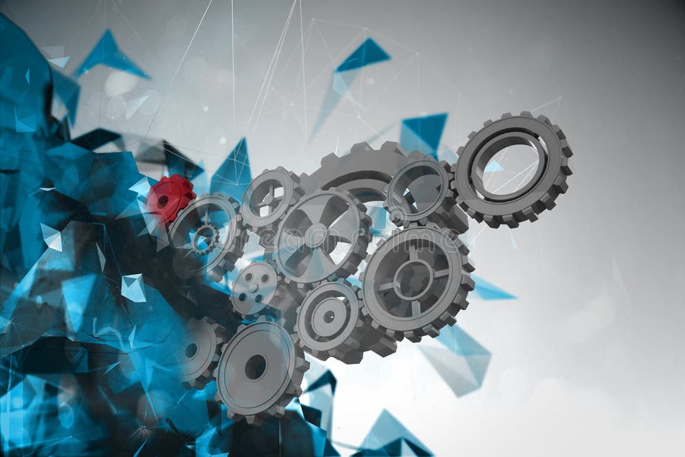 Composite Image of Cogs and Wheels Stock Illustration - Illustration of ...