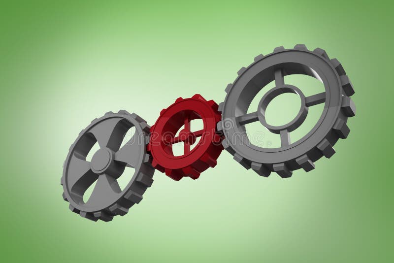 Composite Image of Cogs and Wheels Stock Illustration - Illustration of ...