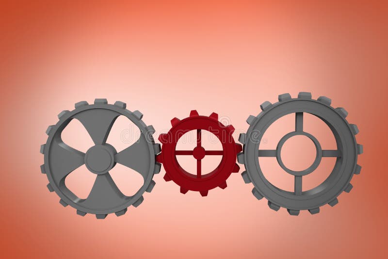 Composite Image of Cogs and Wheels Stock Illustration - Illustration of ...