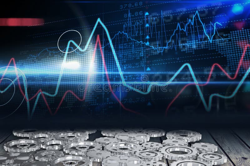 Composite Image of Cogs and Wheels Stock Illustration - Illustration of ...