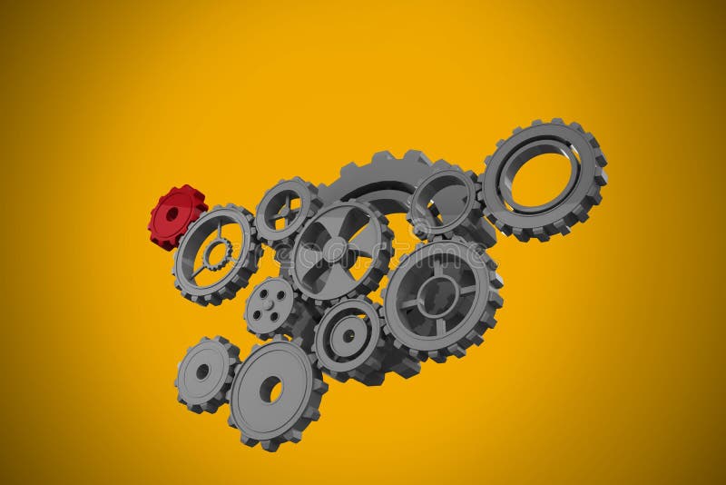 Composite Image of Cogs and Wheels Stock Illustration - Illustration of ...
