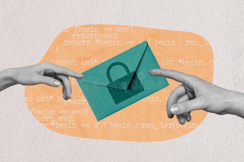 Composite Image Collage of Two Hands Pass Envelope Important ...