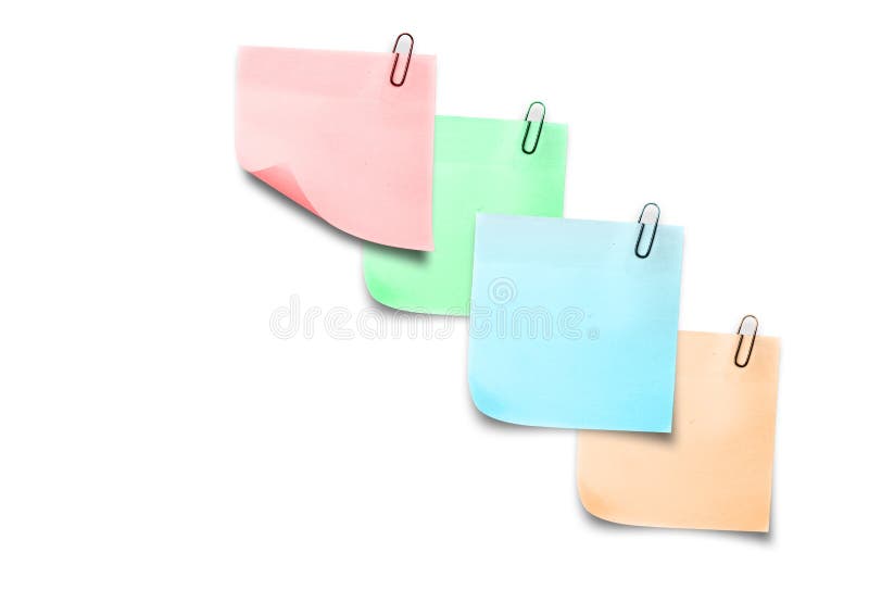 Composite Image of Colored Sticky Note Arrow Icon Stock Illustration ...