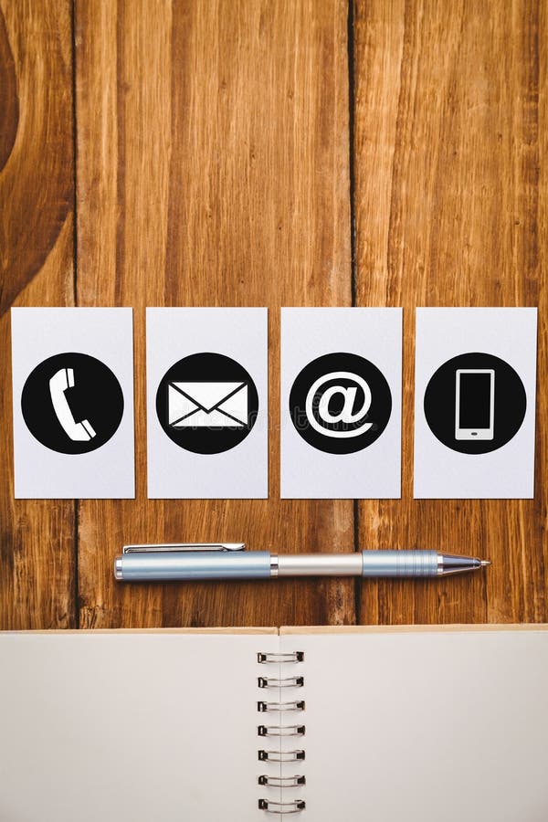 Composite Image of Communication Apps Stock Photo - Image of notepad ...