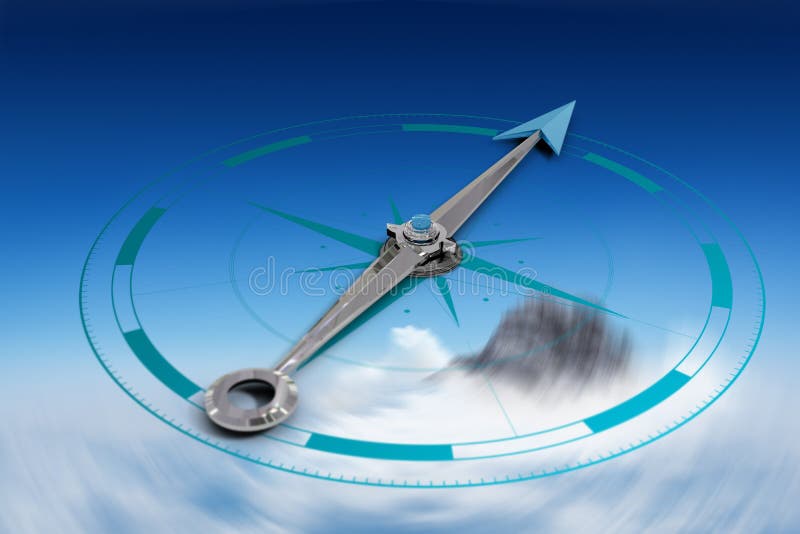 A Composite Image of Compass Stock Illustration - Illustration of ...