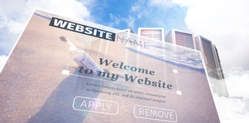 Composite Image of Composite Image of Build Website Interface Stock ...