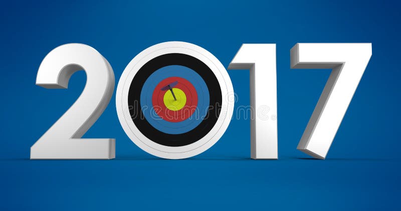 Composite Image of Composite Image of Number with Sports Target Stock ...