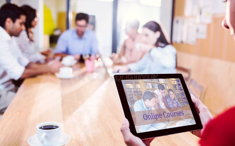 Composite Image of Composite Image of Online Courses Stock Photo ...