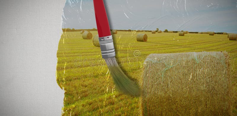 Composite Image of Composite Image of Red Paintbrush Stock Illustration ...