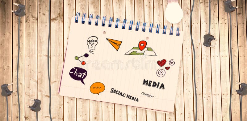 Composite Image of Composite Image of Social Media Diagram Stock ...