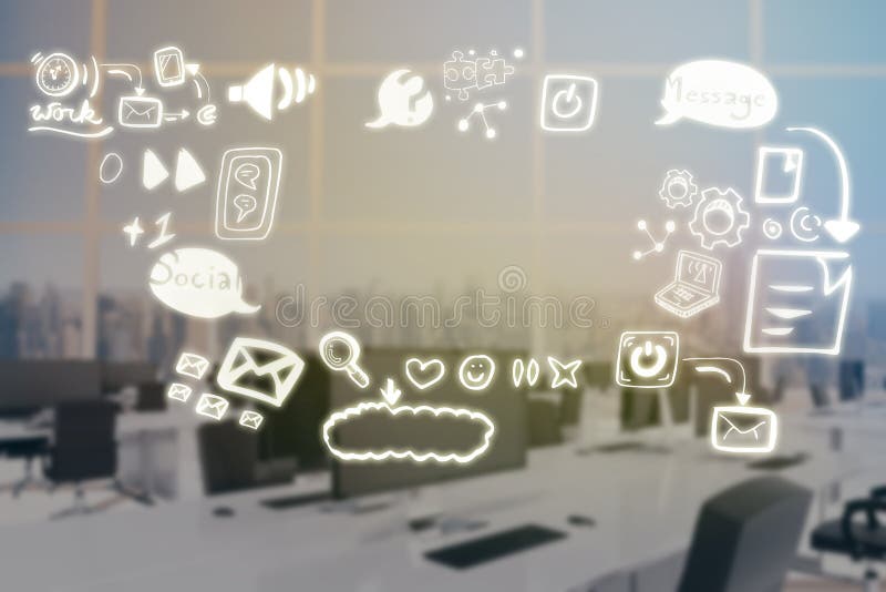 Composite Image of Composite Image of Social Media Symbols 3d Stock ...