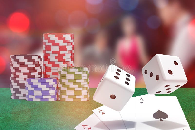 Composite Image of Computer Generated 3d Image of Red Dice Stock ...