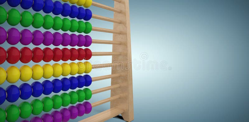 Composite Image of Computer Graphic Image of Toy Abacus Stock ...