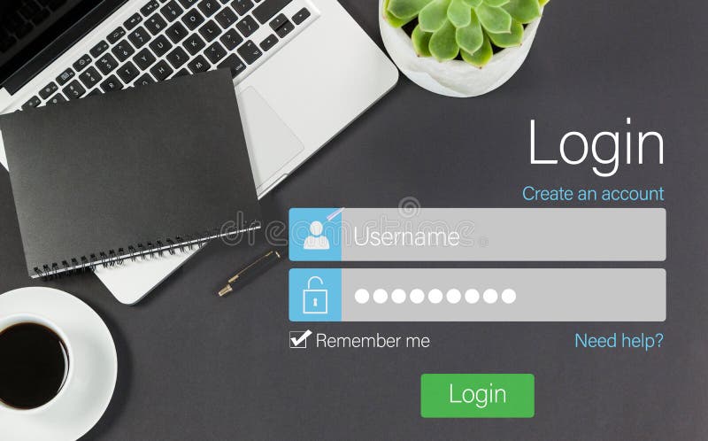 Composite Image of Connection Page Stock Illustration - Illustration of ...