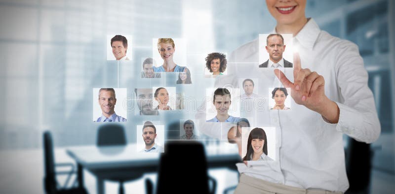 Composite Image of Connection between People Stock Photo - Image of ...
