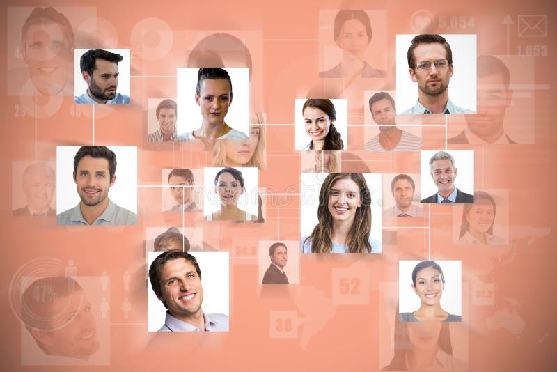 Composite Image of Connection between People Stock Image - Image of ...