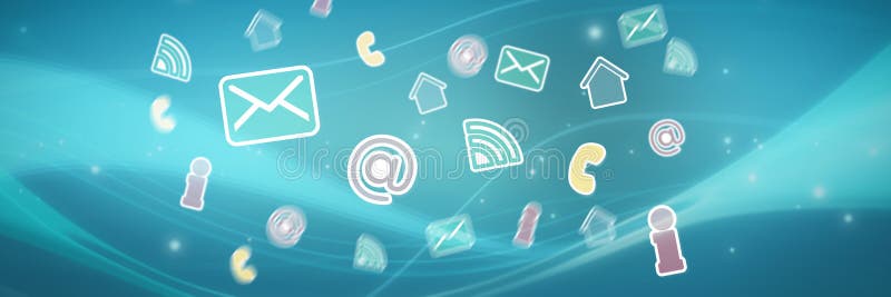 Contact Us on Black Keyboard with Green Key Stock Illustration ...