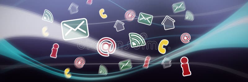 Contact Us on Black Keyboard with Green Key Stock Illustration ...