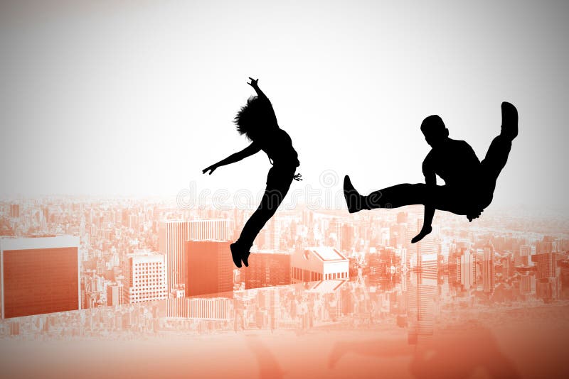 Composite Image of Cool Break Dancer Stock Illustration - Illustration ...