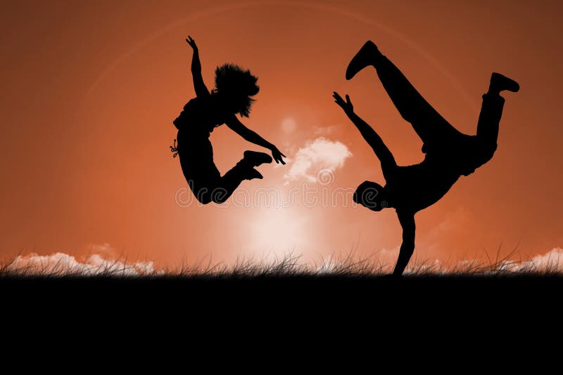 Composite Image of Cool Break Dancer Stock Photo - Image of performance ...