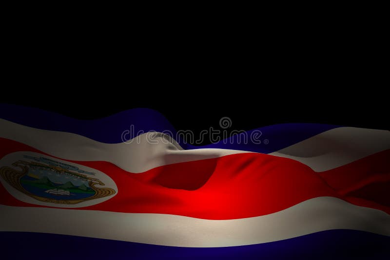 Composite Image of Costa Rica Flag Waving Stock Illustration ...