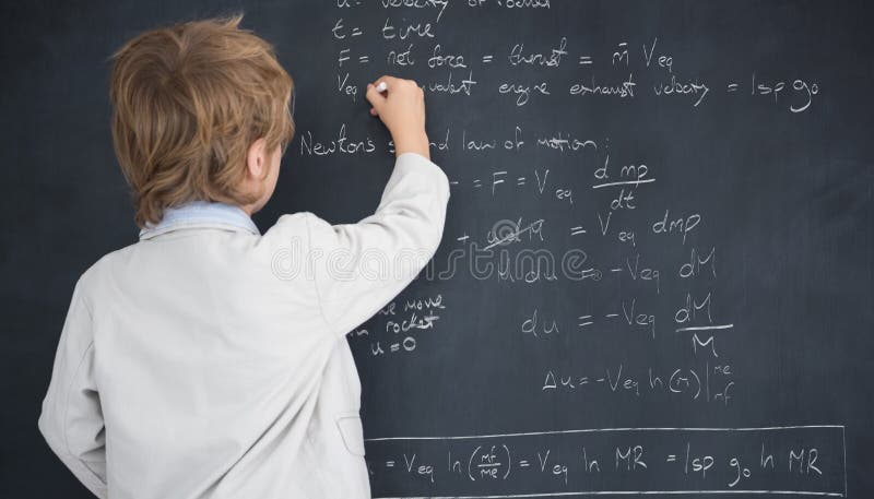 Frustrated at the New Math. Stock Image - Image of complicated, child ...