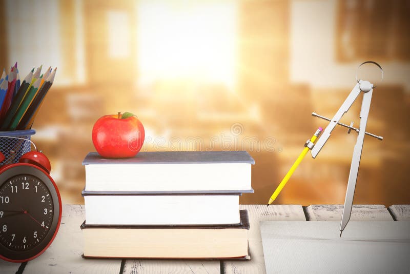 Composite Image of 3d Image of Drawing Compass with Pencil Stock ...