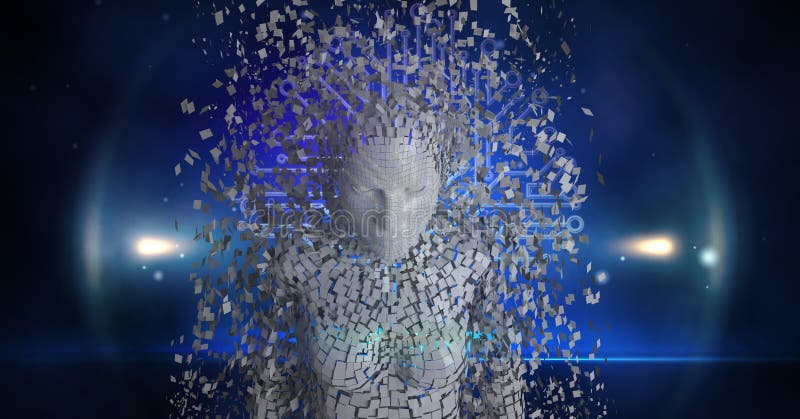 Composite Image of Digital Body in 3d Stock Image - Image of futuristic ...