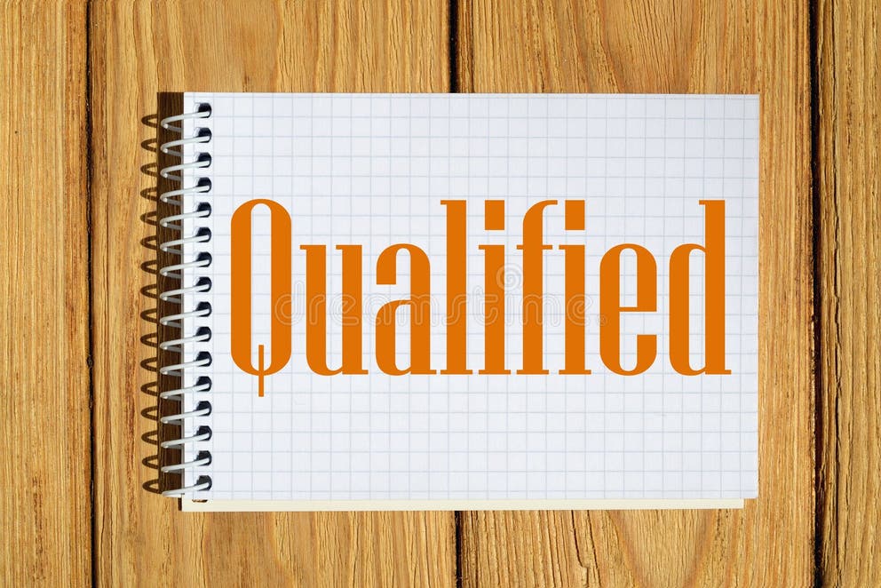 Composite Image of Digital Image of Qualified Text Stock Illustration ...