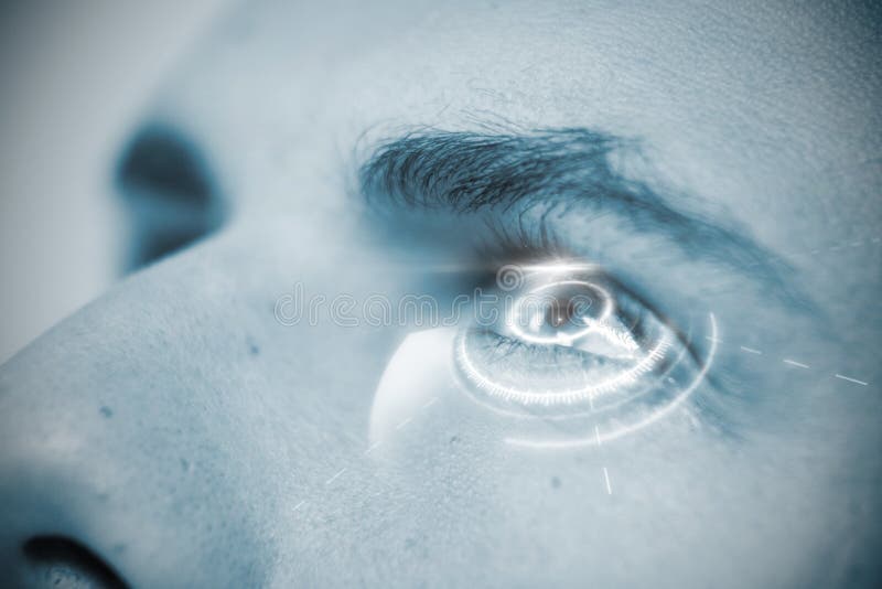 Composite Image of Digital Interface of Volume Dial Stock Image - Image ...