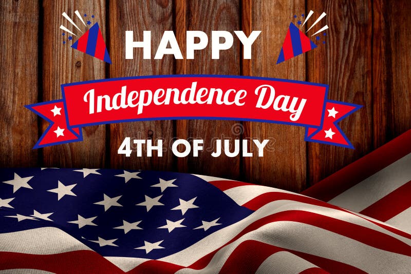 Composite Image of Digitally Generated Image of Independence Day ...