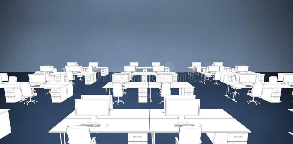 Composite Image of Draw of an Open Space Stock Illustration ...