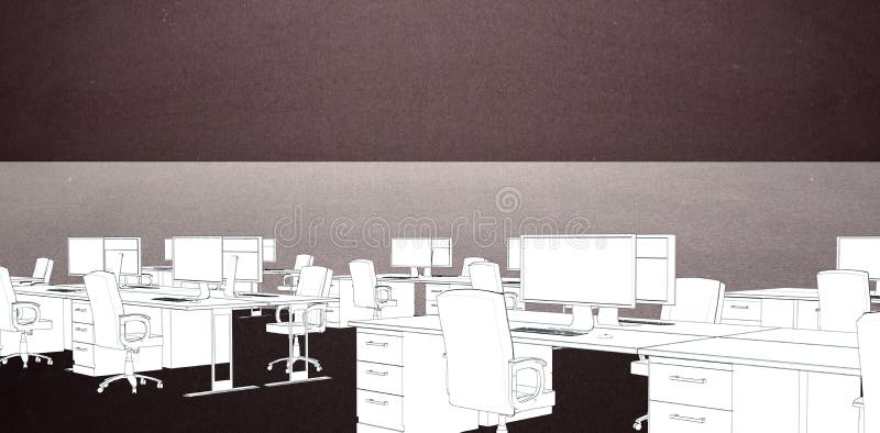 Composite Image of Draw of an Open Space Stock Illustration ...